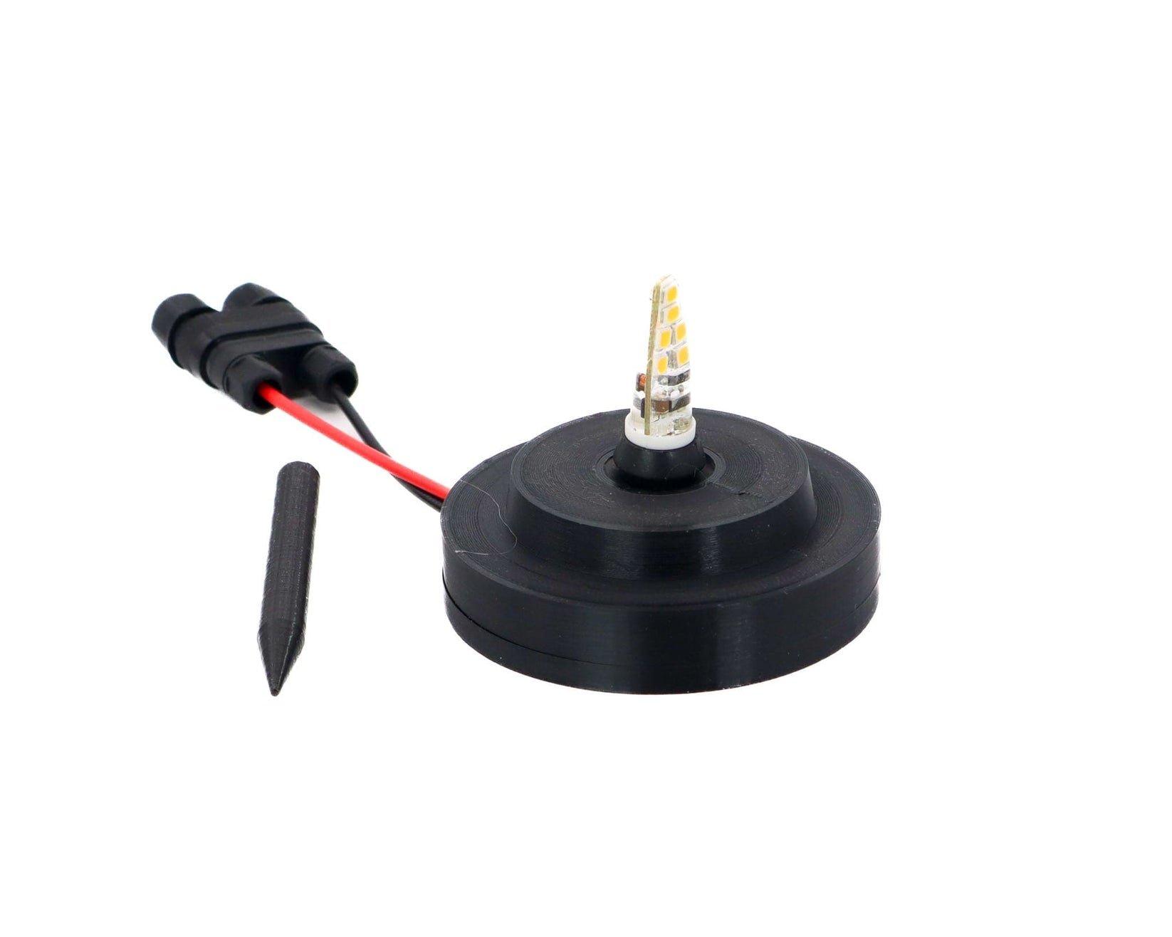 Set of 4 Hemingray-17 Glass Insulator Low Voltage LED Landscape Lights ...