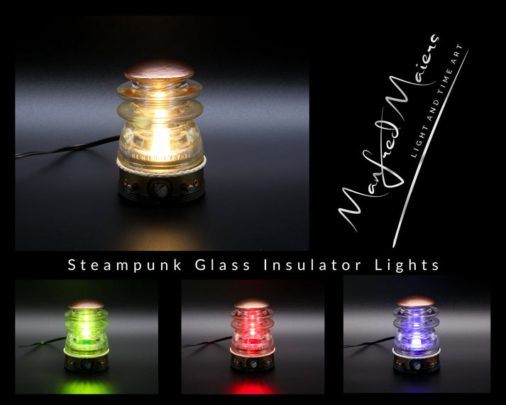 Steampunk Hemingray-56 "Dalek" Insulator Lamp – LightAndTimeArt