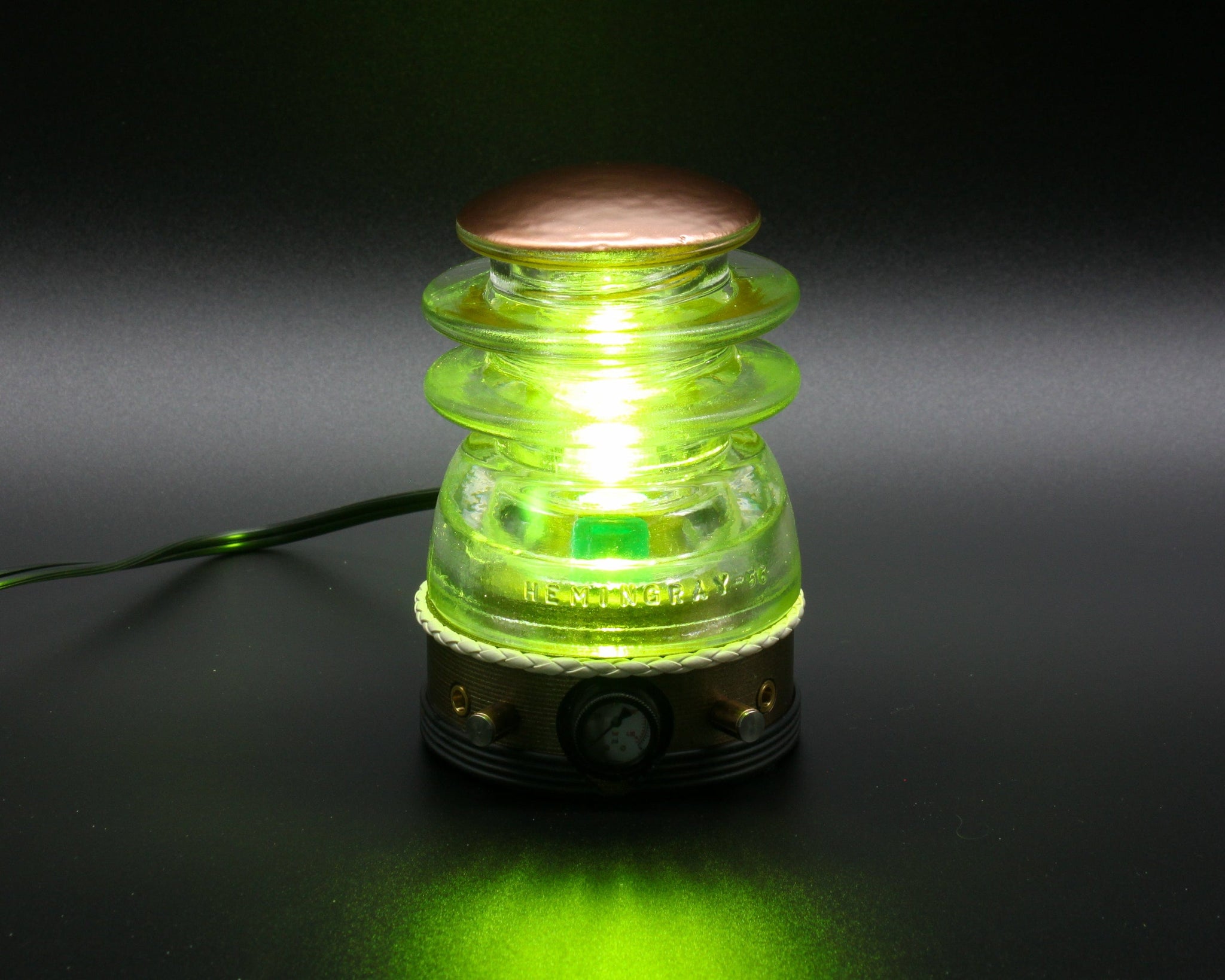 Steampunk Hemingray-56 "Dalek" Insulator Lamp – LightAndTimeArt