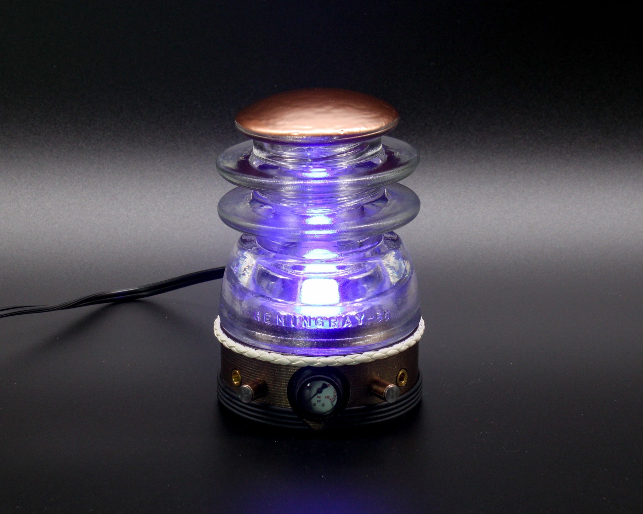 Steampunk Hemingray-56 "Dalek" Insulator Lamp – LightAndTimeArt