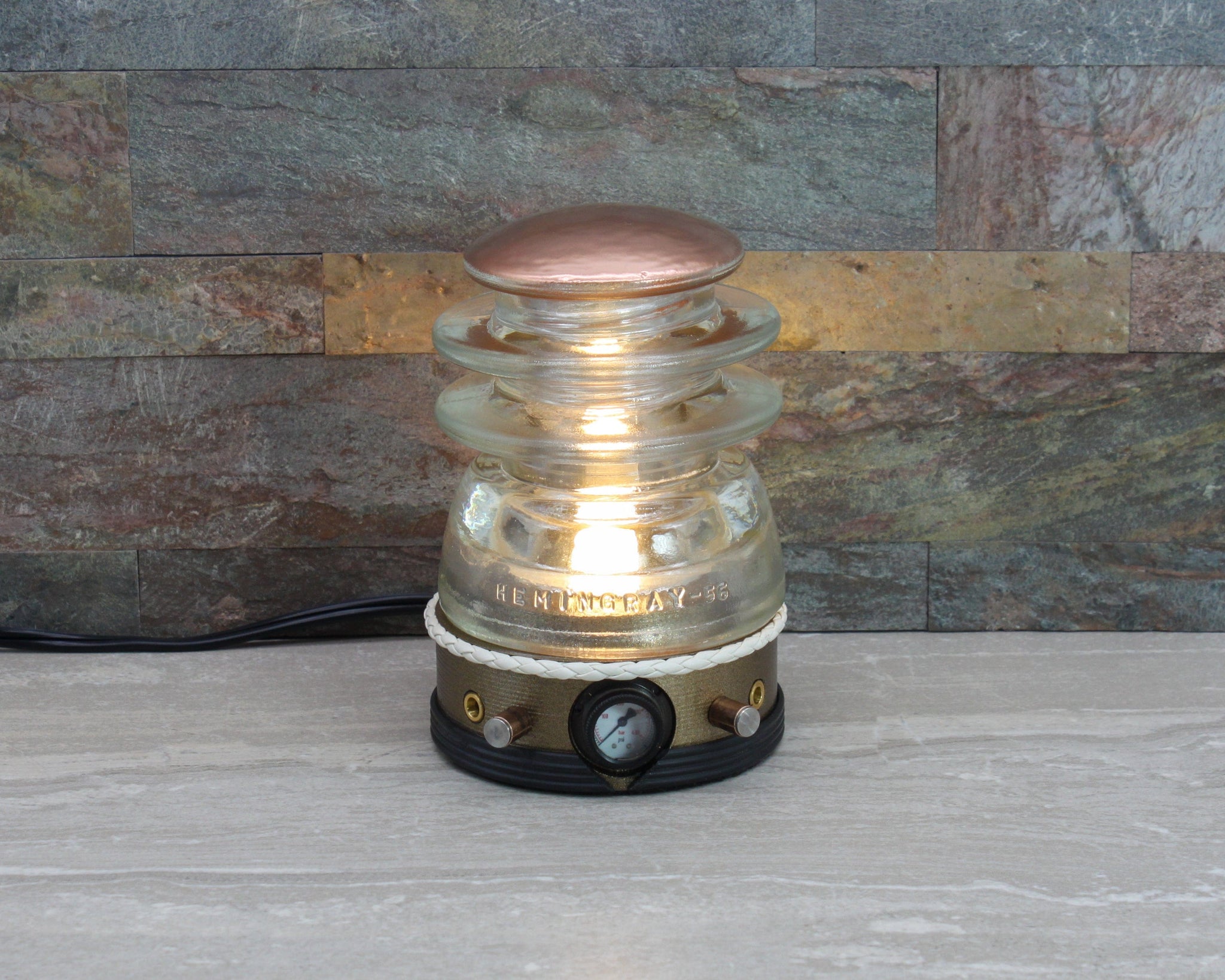 Steampunk Hemingray-56 "Dalek" Insulator Lamp – LightAndTimeArt
