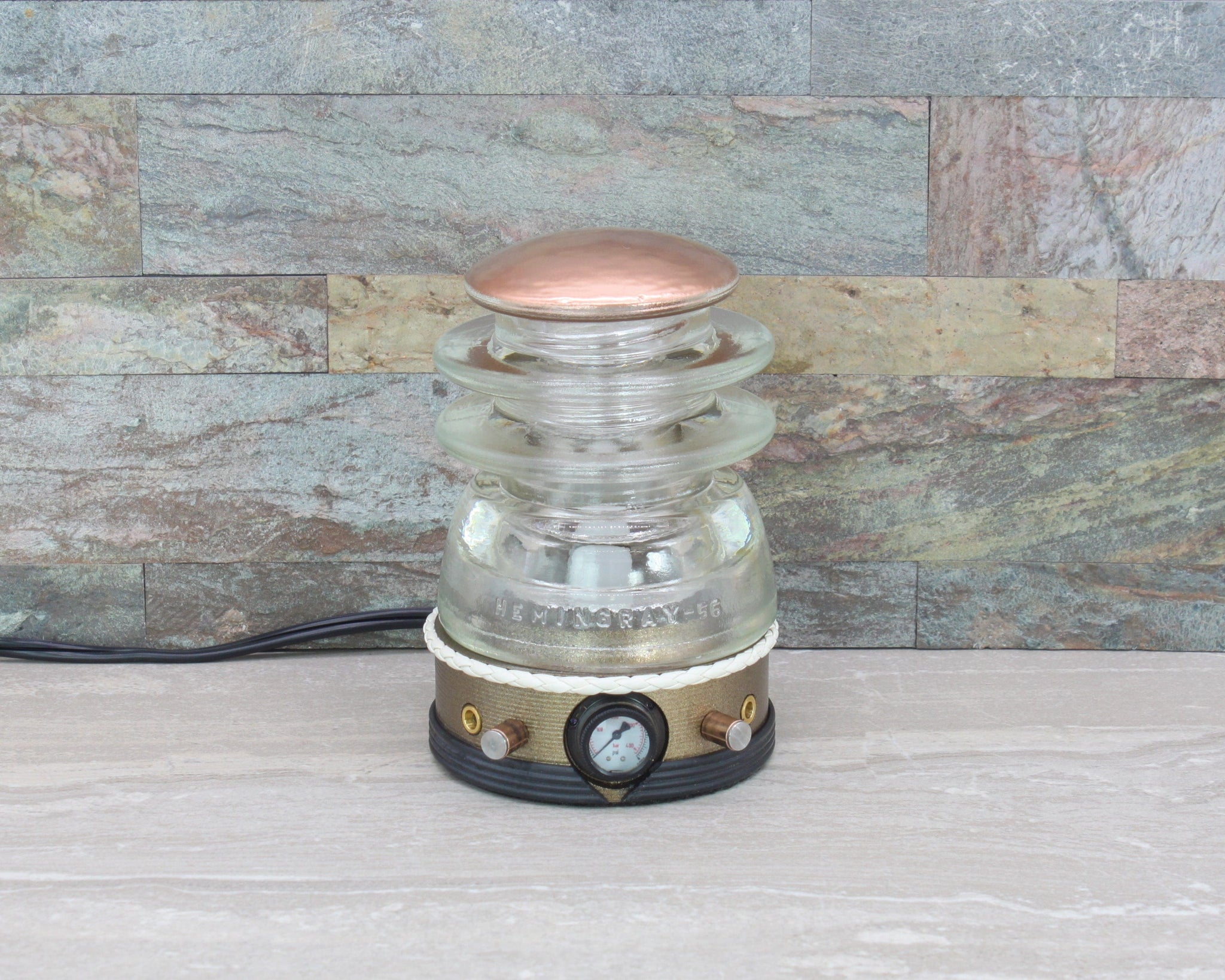 Steampunk Hemingray-56 "Dalek" Insulator Lamp – LightAndTimeArt