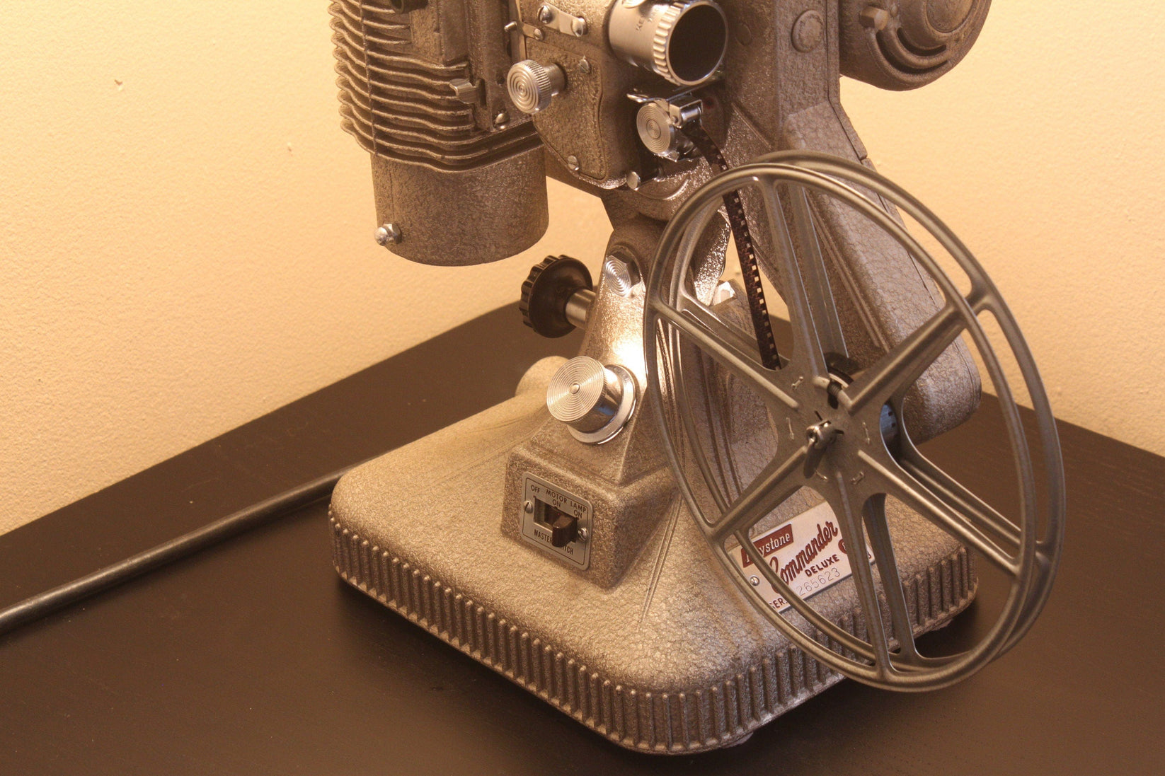 Movie Projector Table Lamp, Home Theater Décor, Film Art, Media Room ...